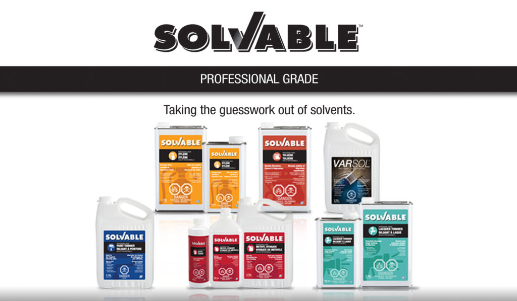 Vous avez un projet DIY ? ... Obtenez Solvable! Recochem lance une nouvelle marque de solvants ...